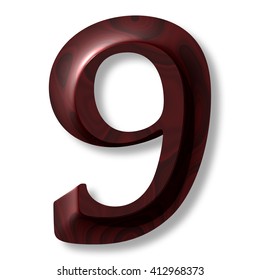 3d Rendering Number Drop Shadow On Stock Illustration 412968373 ...