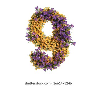 516 Number 9 made by flowers Images, Stock Photos & Vectors | Shutterstock