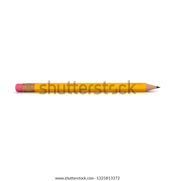 3d Rendering Number Two Pencil 3d Stock Illustration 1325813372 ...