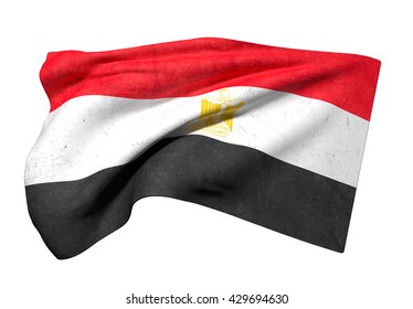 3d Rendering Old Egypt Flag Waving Stock Illustration 429694630 ...
