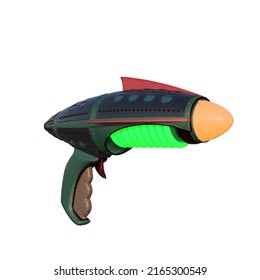 3d Rendering Oldfashioned Retro Ray Gun Stock Illustration 2165300549 ...