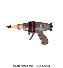 3d Rendering Oldfashioned Retro Ray Gun Stock Illustration 2165300561 ...
