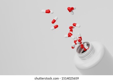 3d Rendering Open Bottle Splash Medicine Stock Illustration 1514025659 ...