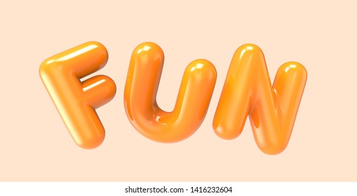 New York 3d Lettering Handwritten Orange Stock Vector (Royalty Free ...