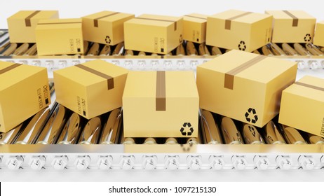 Packages Delivery Packaging Service Parcels Transportation Stock ...