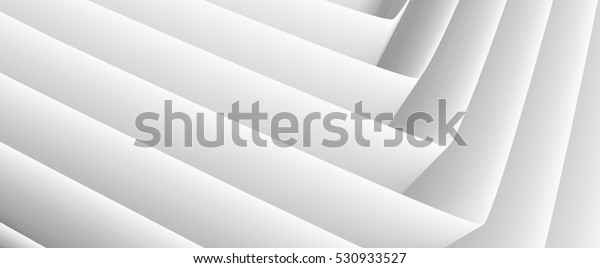 3d Rendering Paper Folding Structures Paper Stock Illustration 530933527