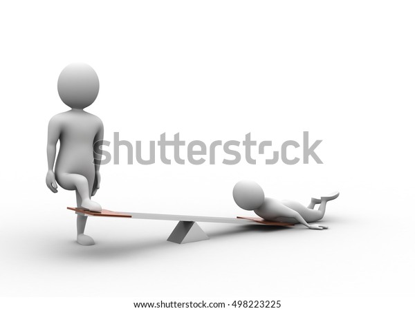 3d Rendering People Balancing Stock Illustration 498223225 | Shutterstock