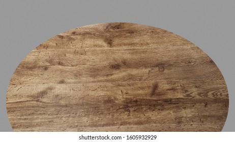 3d Rendering Perspective Minimal Round Table Stock Illustration ...