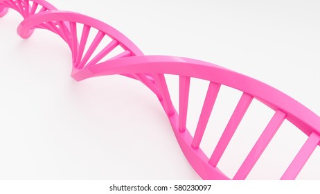 3d Rendering Pink Dna Structure Abstract Stock Illustration 580230097 ...