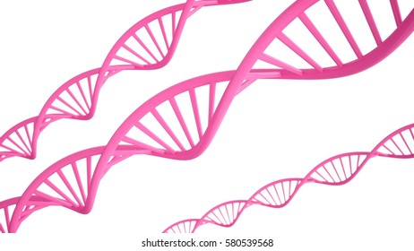 3d Rendering Pink Dna Structure Abstract: ilustrações stock 580077412 ...