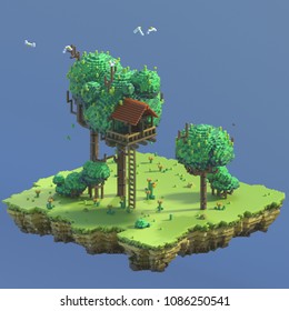 685 3d pixel tree Images, Stock Photos & Vectors | Shutterstock