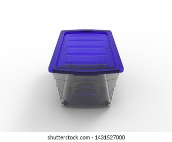 3d Rendering Plastic See Through Storage Stock Illustration 1431527000 ...