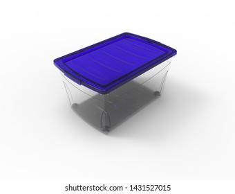 3d Rendering Plastic See Through Storage Stock Illustration 1431527015 ...