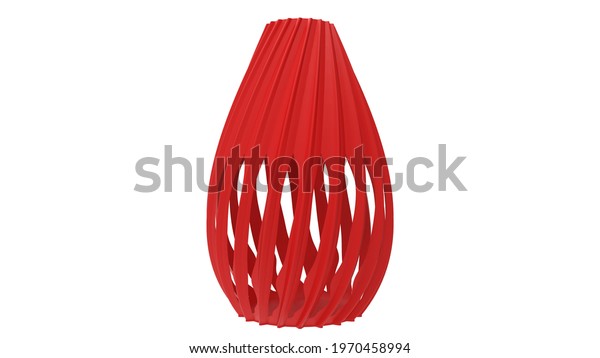 3d Rendering 3d Printed Vase Complex Stock Illustration 1970458994 ...