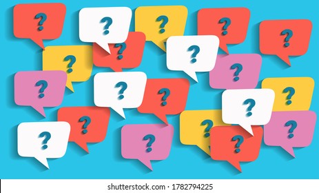 Vektor Stok Vector Illustration World Map Question Marks (Tanpa Royalti ...