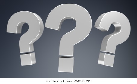 3d Rendering Question Marks On Grey Stock Illustration 659483731 | Shutterstock
