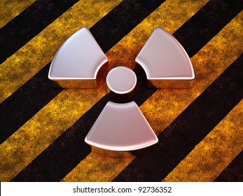 Collapsing Radioactivity Logo Made Stone Stock Illustration 92822119 ...