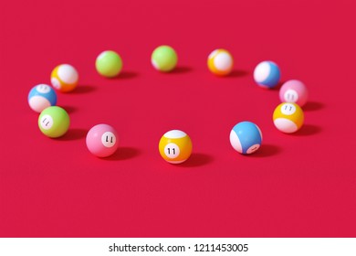 3d Rendering Red Billiard Table Top Stock Illustration 1211453005 ...