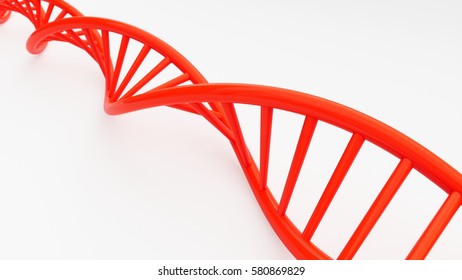 3d Rendering Red Dna Structure Abstract Stock Illustration 580869829 ...