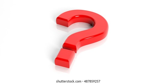 Red Question Marks White Background: ภาพประกอบสต็อก 133667738