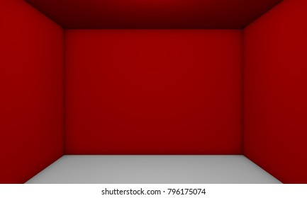 3d Rendering Red Room Stock Illustration 796175074 | Shutterstock
