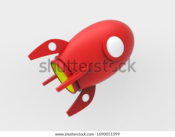 3d Rendering Red Spaceship Stock Illustration 1690051399 | Shutterstock
