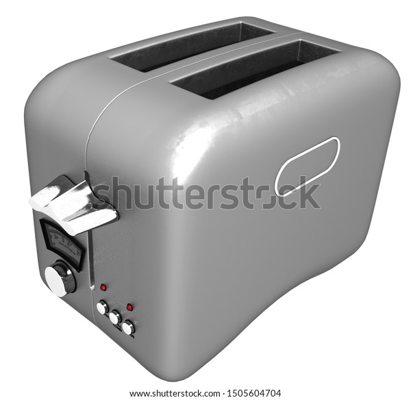 3d Rendering Retro Toaster Isolated On Stock Illustration 1505604704 ...