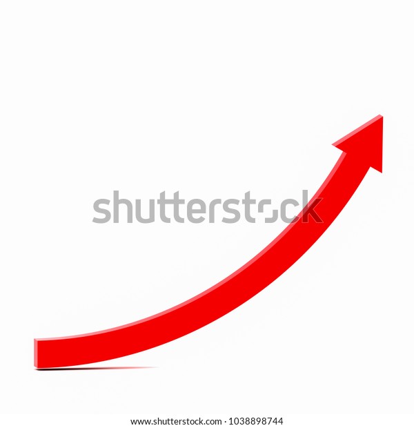 3d Rendering Rising Curve Stock Illustration 1038898744 | Shutterstock