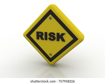 3d Rendering Risk Sign Stock Illustration 757958326 | Shutterstock