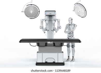 3d Rendering Robot Surgery Machine Cyborg Stock Illustration 1139648189 ...