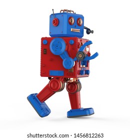 Robot Front View Stock Illustration 116020978