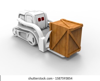 3d Rendering Robotic Cargo Loader Stock Illustration 1587593854 ...