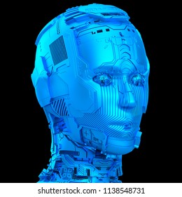 3d Rendering Robotics Artificial Intelligence Stock Illustration 1138548731