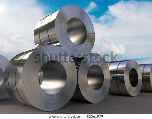 3d Rendering Roll Steel Sheet Stock Illustration 452361979 | Shutterstock