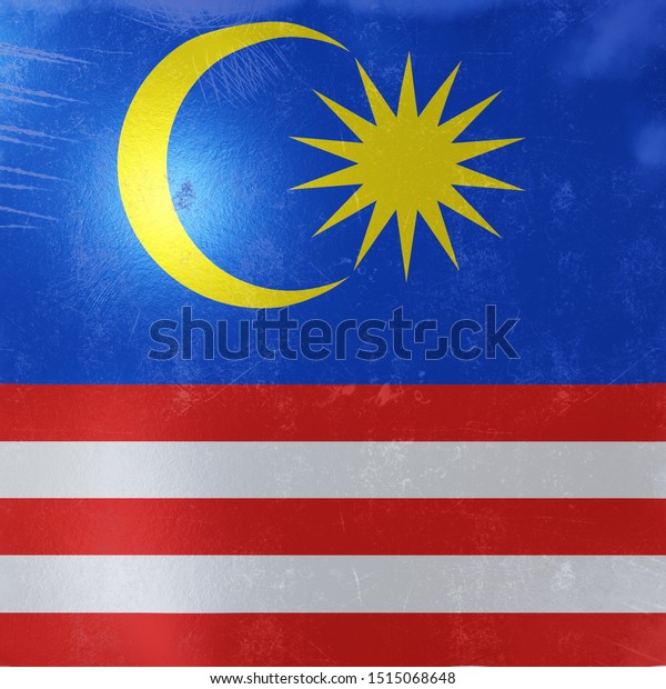 3d Rendering Rusty Old Malaysia Flag Stock Illustration 1515068648 ...