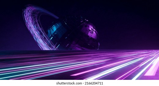 3d Rendering Sci Fi Technology Background Stock Illustration 2166204711 ...