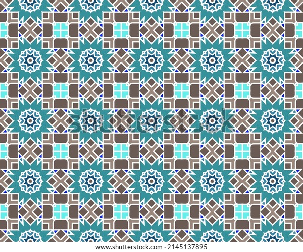 3d Rendering Seamless Tile Pattern Stock Illustration 2145137895 ...