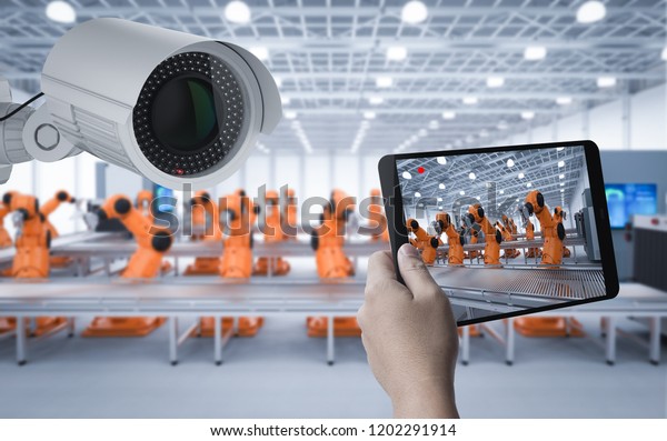 3d Rendering Security Camera Surveillance Camera Stock Illustration ...