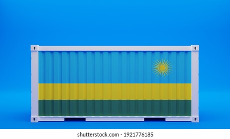 3d Rendering Side View Shipping Container Stock Illustration 1921776185 ...