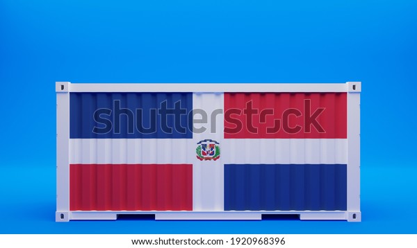 3d Rendering Side View Shipping Container Stock Illustration 1920968396 ...