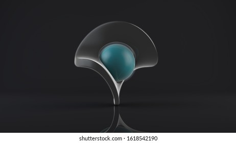 3d Rendering Blue Mobius Ribbon Symbol Stock Illustration 1618540621 ...
