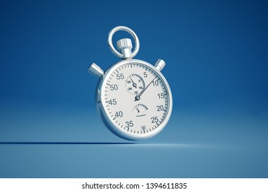 Realistic Timer Illustration On Sky Background Stock Vector (Royalty ...