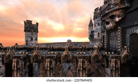 3d Rendering Skeleton Castle Stock Illustration 2207849405 | Shutterstock
