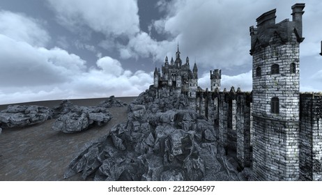 3d Rendering Skeleton Castle Stock Illustration 2212504597 | Shutterstock
