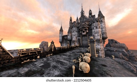 3d Rendering Skeleton Castle Stock Illustration 2212504605 | Shutterstock