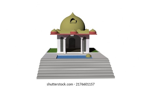 3d Rendering Small Mosque Stock Illustration 2176601157 | Shutterstock