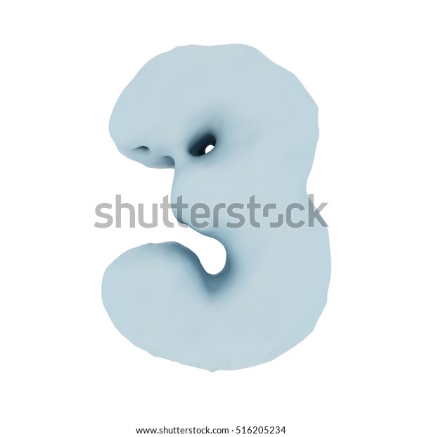 3d Rendering Snow Number Stock Illustration 516205234 | Shutterstock
