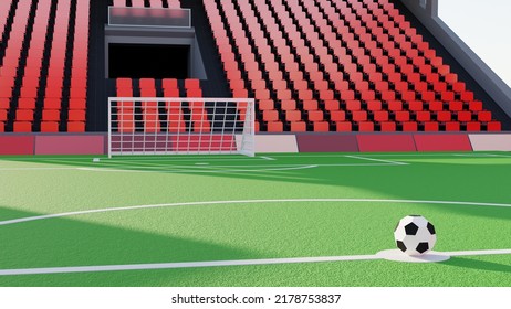 3d Rendering Soccer Stadium Interior View Stock Illustration 2178753837 ...