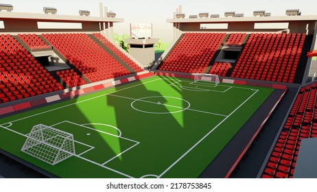 3d Rendering Soccer Stadium Interior View Stock Illustration 2178753845 ...