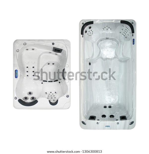 3d Rendering Spa Bath Overhead Top Stock Illustration 1306300813